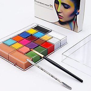 Face Painting Kit , Professional face paint Oil Palette Halloween Christmas Party Artist Fancy Makeup Painting Kit For Kids