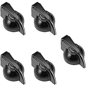 LUOYIMAO 10 Pack Potentiometer Knobs: Black Chickenhead with Set Screw K7-2