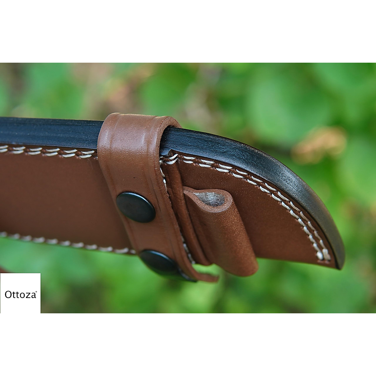 Ottoza TOP GRAIN Leather Knife Sheaths for Fixed Blade Knives, RIGHT HAND Leather Knife Sheath for Belt, Leather Knife Holster Belt Knife Holder, Horizontal Knife Sheath for Belt No:39