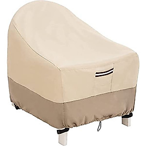 YEFU Patio Chair Cover–Adirondack, Thickened 600D, New Knitting Process, Waterproof Clearance, Outdoor Patio Furniture Covers, Not Easy to Crack/Tear, for Lawn, Deck, Outdoor Seating