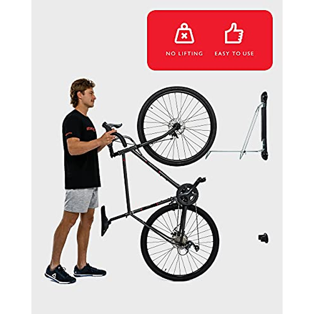 Steadyrack Bike Racks - Classic Rack - Wall Mounted Bike Rack Storage Solution for your Home, Garage, or Bike Park - 4 Pack