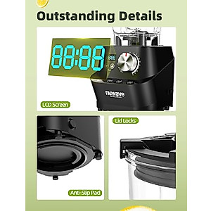 Nuwave Infinity Commercial Blender, Heavy-Duty Smoothie Blender w/ 2.5HP Copper Motor & Laser-Cut Blades, Last 100 Years, Quick Ice Crushing, 64oz Tritan Jar, NSF Certified, 10 Speeds, Self-Cleaning