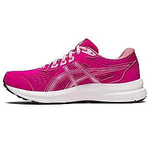 ASICS Women's Gel-Contend 8 Running Shoes, 8, Pink Rave/Pure Silver