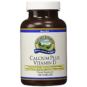 Nature's Sunshine Calcium Plus Vitamin D, 150 Tablets, Kosher | Powerful Vitamin Supplement for Adults Containing Vitamin D3, Calcium, and Magnesium
