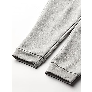 The Children's Place Baby Boys Toddler Active Fleece Jogger Sweatpants, Lt Grey 2 Pack, 6-9 Months