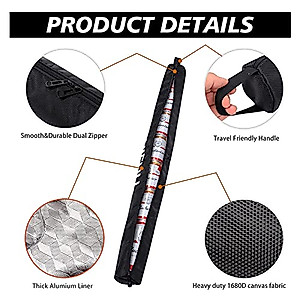 Beer Sleeve for Golf Bag, 7-Can Golf Beer Sleeve, Insulated Cooler Sleeve Holds Up to 7-Cans Beverages, Sling Cooler Fits Most Golf Bags Styles, Unique Golf Accessories Golf Gifts for Men