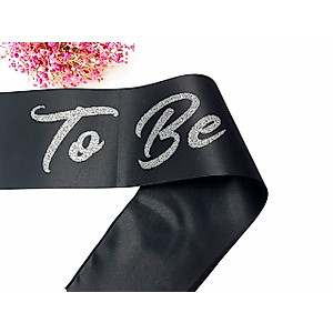 Ashaqshnglee Groom to Be Sash, Groom Sash Bachelor Party Funny Accessory for Future Groom Wedding Gift Idea from Bride to Be Black Silver