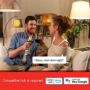 Sengled Zigbee Smart Bulbs, Smart Hub Required, Works with SmartThings and Echo with Built-in Hub, Voice Control with Alexa and Google Home, Soft White 60W Eqv. A19 Alexa Light Bulb, 10 Pack