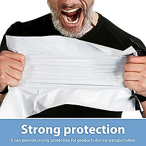 Metronic 300 Pcs Poly Mailers 10x13, Medium Size Shipping Bags for Small Business Supplies, White Poly Mailer Bags for Clothing Packing Supplies, Strong Adhensive Shipping Mailing Envelopes Self Seal