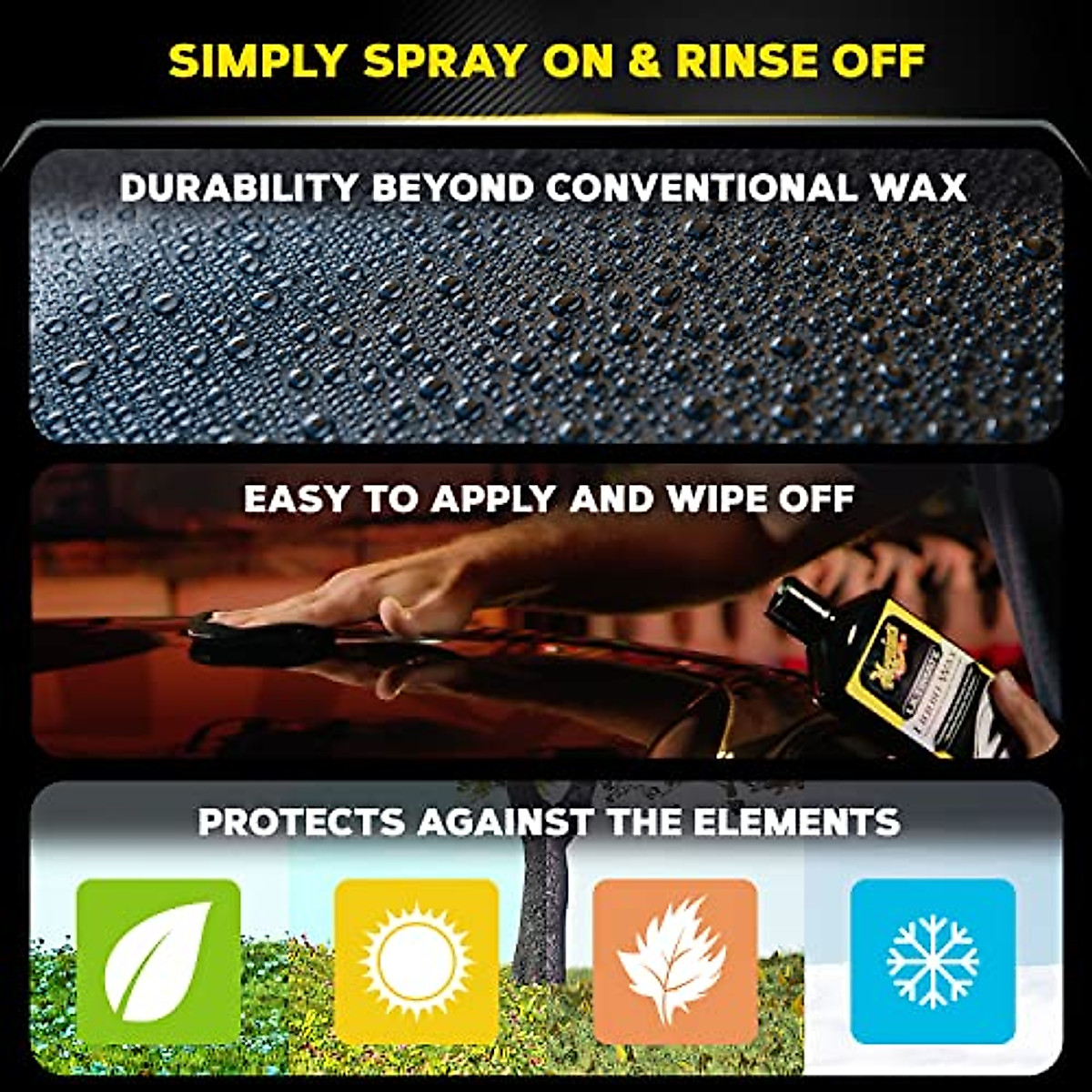 Meguiar's Ultimate Liquid Wax - Advanced Polymer Technology With a Deep, Rich Shine and Long-Lasting Protection - Give Your Dad's Car a Mirror-Like Finish With This Premium Car Wax - 16 Oz