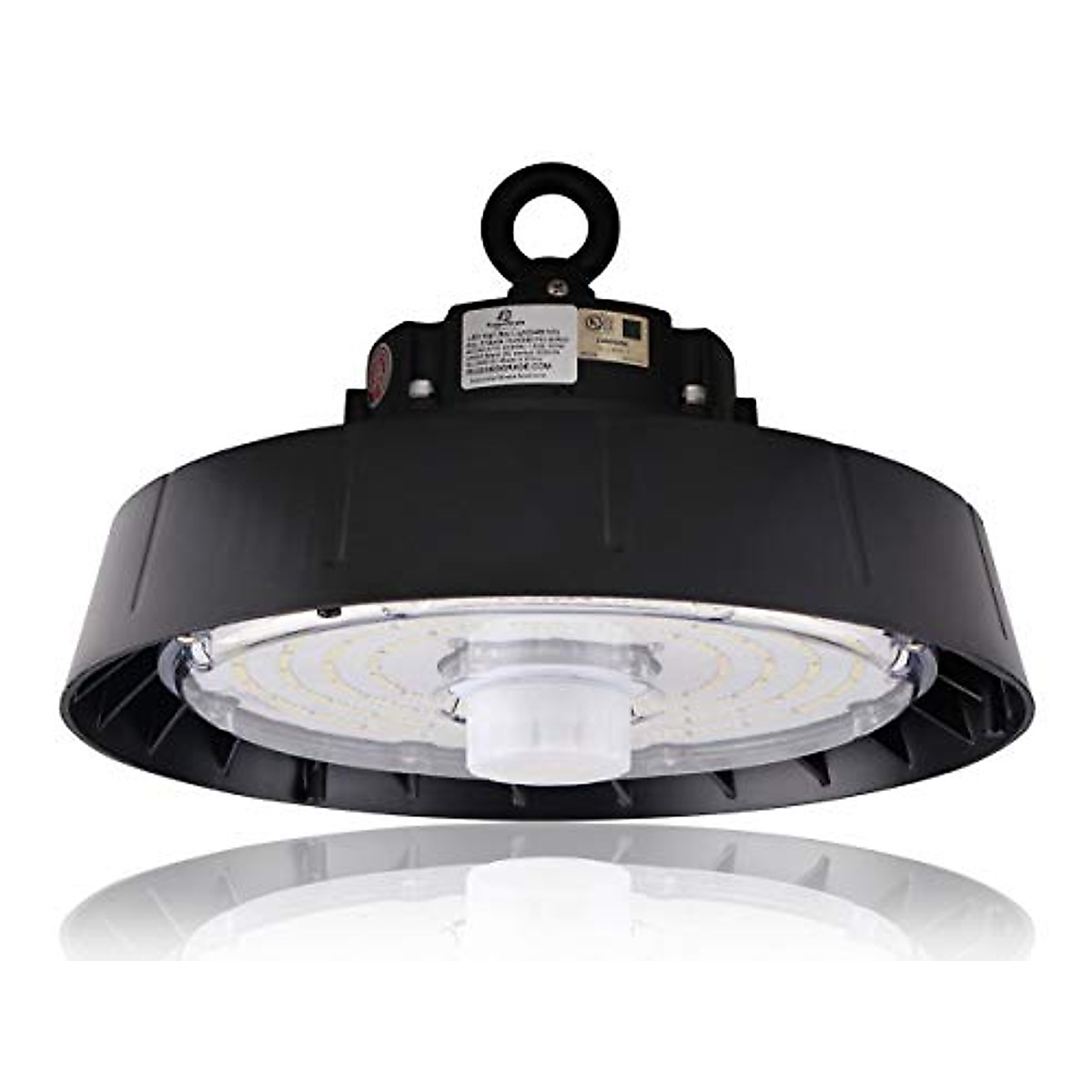 RuggedGrade Titan IV Series Motion Sensor 35,000 Lumen LED High Bay Light - 240 Watt LED High Bay Lighting UFO LED Light - Ultra Efficient 145 Lumens to watt - 5000K - DLC 5.1 Premium - Rugged Grade