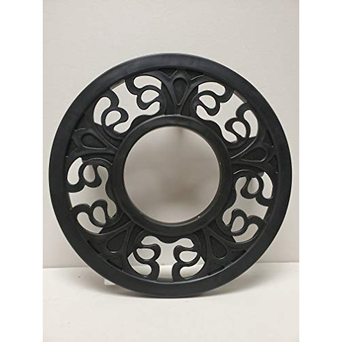 Big Roll; Easy Rolling; Decorative,Heavy Duty Plastic;Patio Caddy Plant and Pot Mover; 360° Swivel Locking Wheels; Durable Plastic; Indoor, Outdoor Home and Garden Tool;16 Inch (Black)