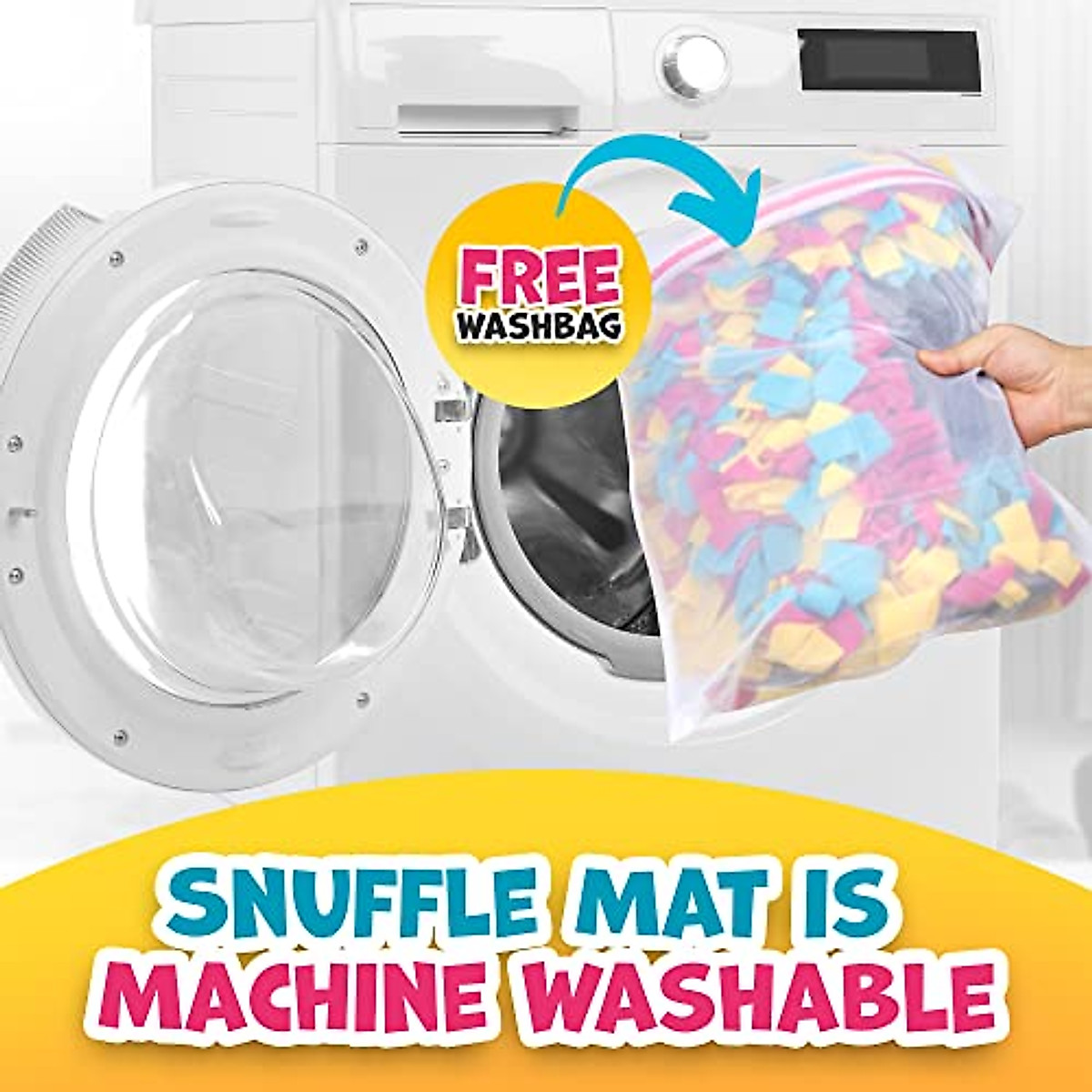 HOUNDGAMES Snuffle Mat for Small Dogs, Pet Foraging mat for Smell Training and Slow Eating, with Lick Pad, Slow Feeder, Sniffer, Foraging, Silicone, Pets, Puzzle