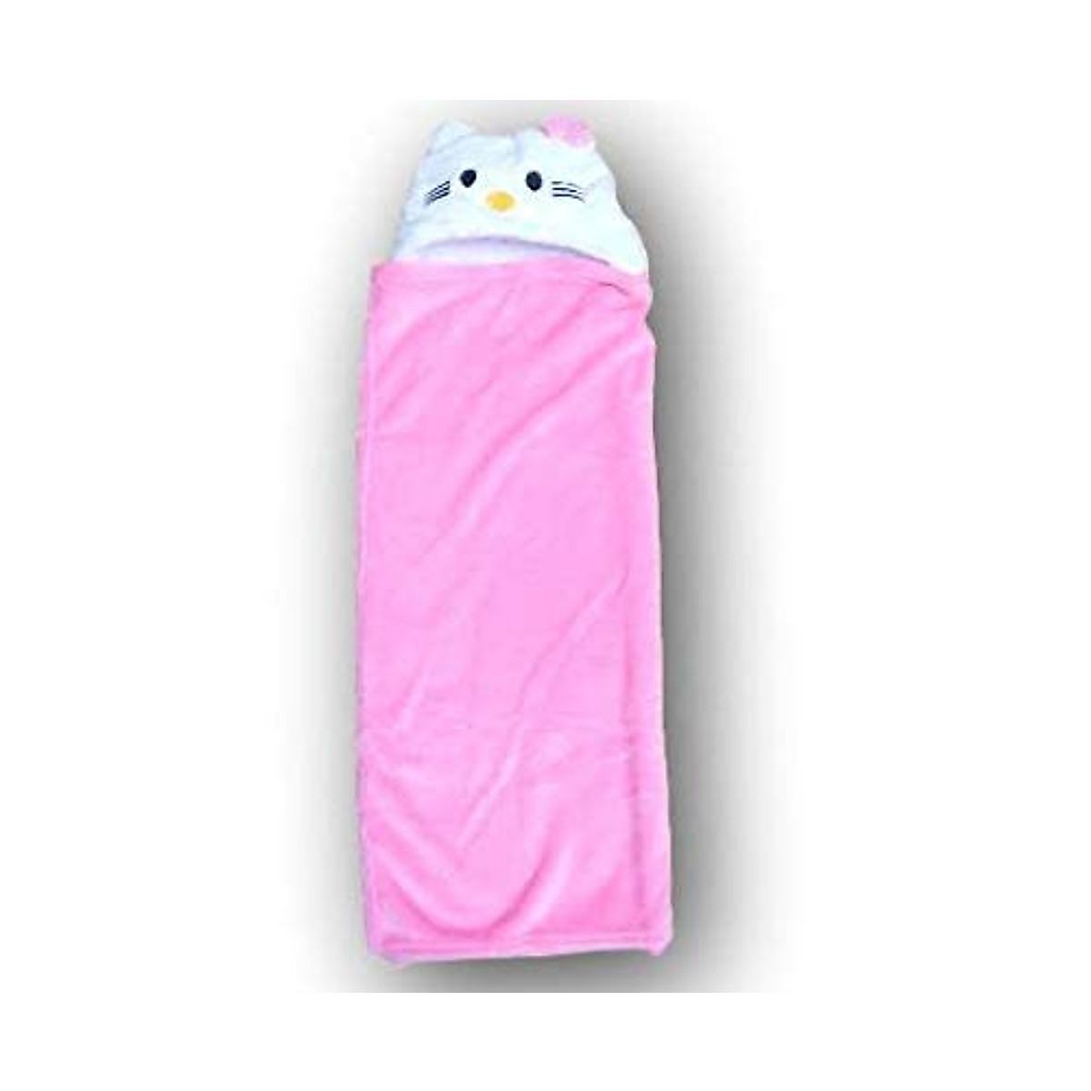 Hooded Toddler Blanket | Plush Soft Animal Baby or Infant Hoodie Blankie 36x27 + Hood (Light Pink)