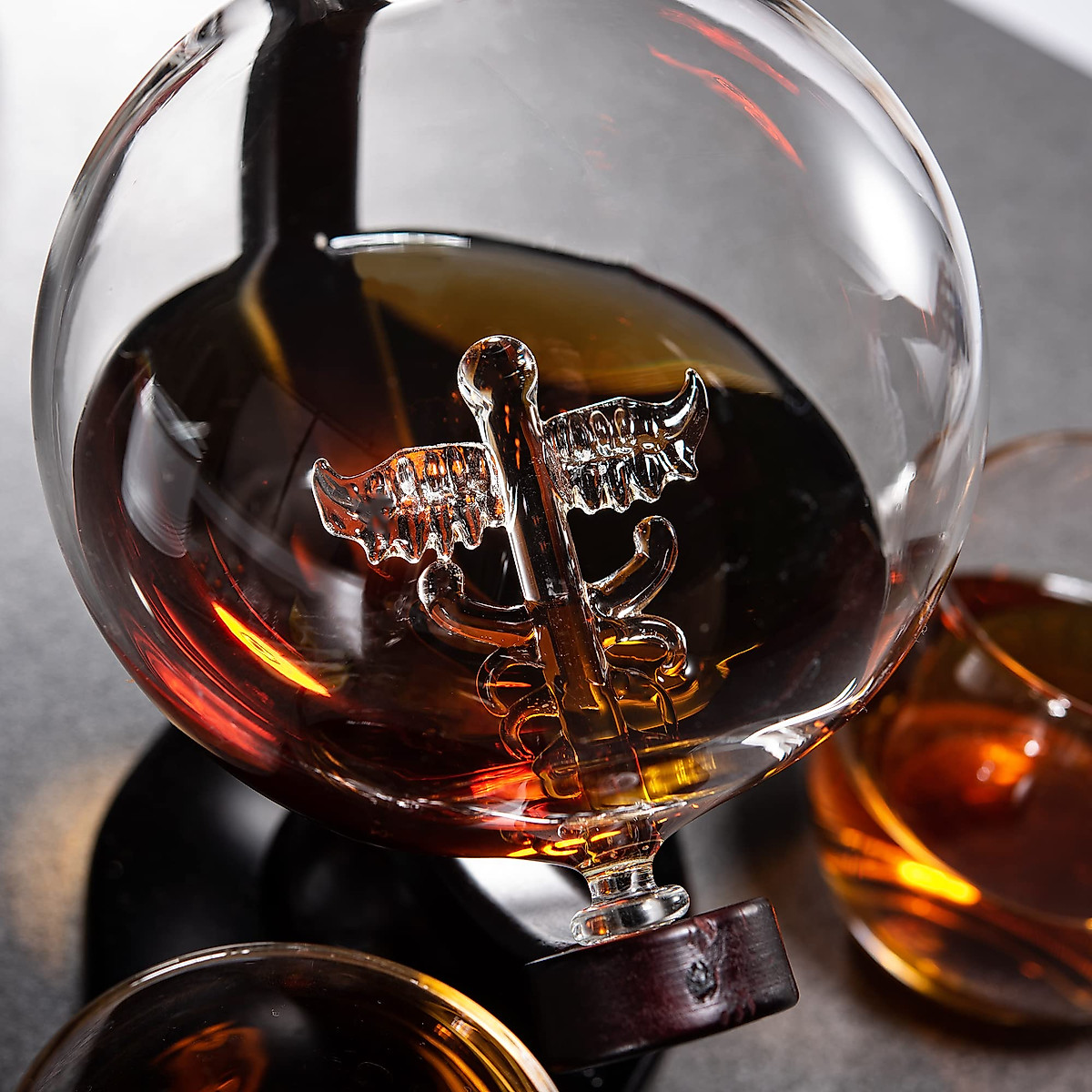 Doctors Dr. & Healthcare Worker Gifts Men & Women - Wine & Whiskey Decanter caduceus Symbol - Father's Day Doctor - 750 mL Gift Idea for Nurses, EMT, Hygienists, Physician, Dentists Gifts for Dad