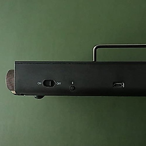 SUEHIODHY Retro Typewriter Keyboard Bluetooth5.0 LED Backlit Mechanical Keyboards 83keys Blue Switch with Stand Wired Punk Style Keyboard for Tablet/Desktop/Laptop/Cell Phone (Wood)