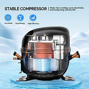 ROVSUN 12.7 Cu.Ft Commercial Ice Cream Freezer ETL NSF Certified, 50" Ice Cream Display Case Glass Top Chest Freezer w/LED Light 4 Removable Baskets Lockable Wheels Sliding Door for Store Supermaket