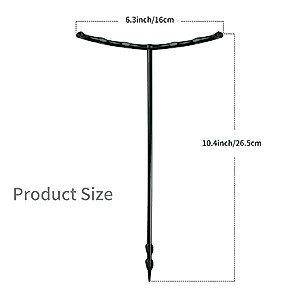 12 Pack Plant Support Plant Stakes with 24 Pcs Plant Clips, Half Round Plant Support Ring Plastic Plant Cage Holder Flower Pot Climbing Trellis for Small Plant Flower Vegetable,Indoor Plants