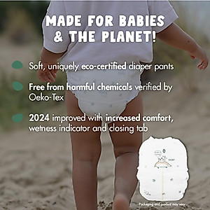 Eco by Naty Pull Ups - Hypoallergenic and Chemical-Free Training Pants, Highly Absorbent and Eco Friendly Pull Ups for Boys and Girls - Size (6) 4T-5T (35+ lbs) – 18 Count