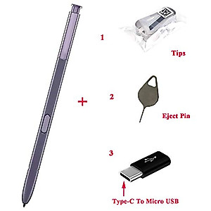 Ubrokeifixit Galaxy Note8 Touch Stylus S Pen Replacement for Samsung Galaxy Note 8 Note8 SM-N950U N950U1 N950F N950W N950FD,with Tips/Nibs,with Eject Pin,with Type-C to Micro USB Plug (Orchid-Gray)