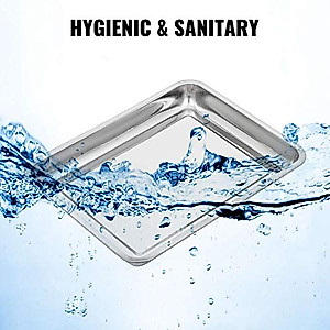 VEVOR Lab Cart Stainless Steel Mayo Tray Stand 18x14 Inch Trolley Mayo Stand Adjustable Height 32-51 Inch Instrument Tray with Removable Tray & 4 Omnidirectional Wheels for Home Equipment Personal Car