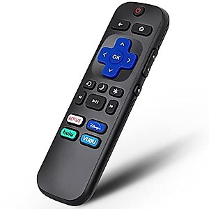Remote Control Compatible for Hisense-TCL-Onn-Sharp-Roku TV Remote Replacement, with Buttons for Netflix, Disney, Hulu, VUDU