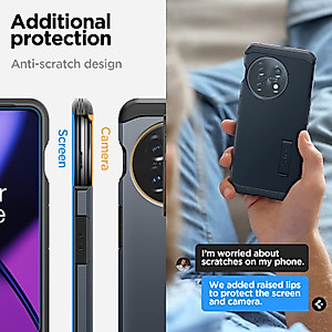 Spigen Tough Armor Designed for OnePlus 11 Case (2023) - Metal Slate