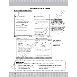 Evan-Moor Daily 6-Trait Writing, Grade 4 Homeschooling & Classroom Resource Workbook, Reproducible Worksheets, Teaching Edition, Lesson Plans, Ideas, Organization, Word Choice, Sentence Fluency, Voice