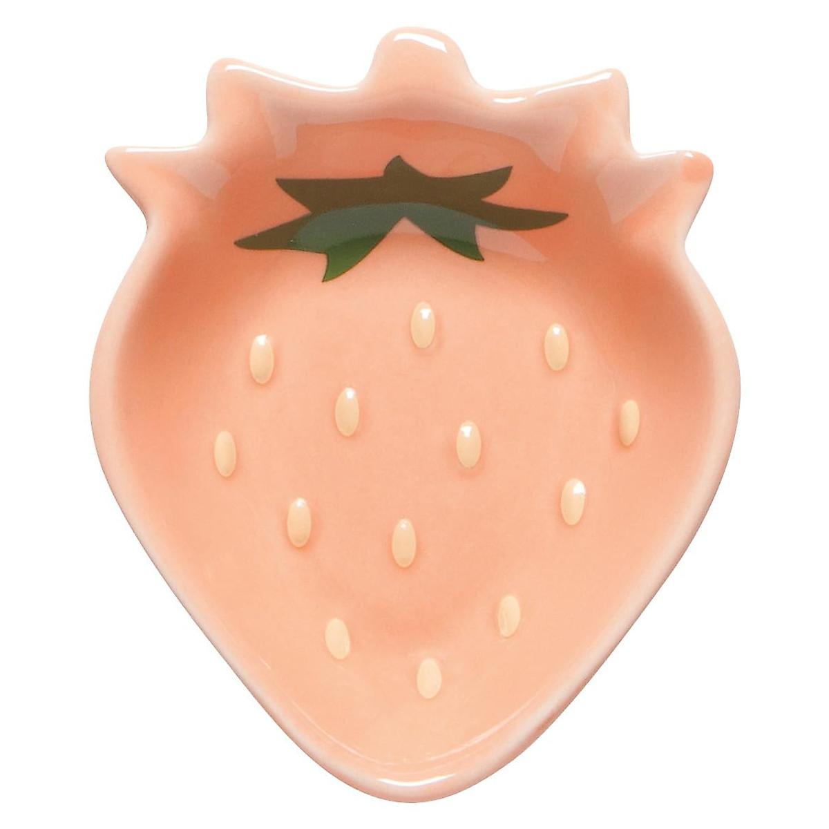 Jubilee Berry Sweet Stoneware Shaped Pinch Bowl Set, Mini Bowls for Dipping and Seasoning-Soy Sauce Dish, Set of 6, 2 oz