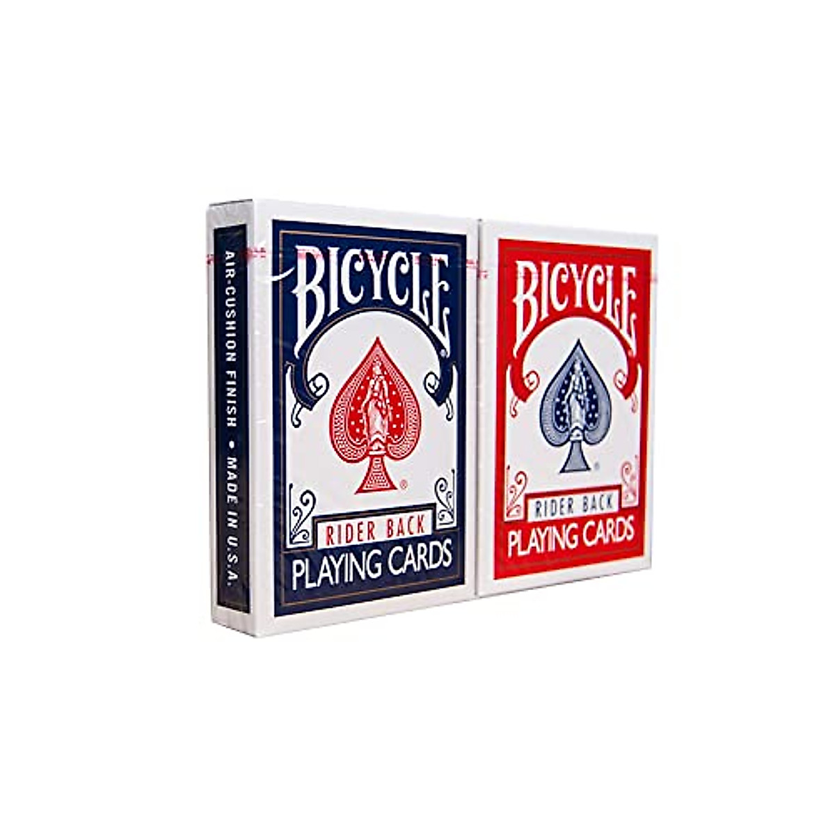 Bicycle Rider Back Playing Cards, Standard Index, Poker Cards, Premium Playing Cards, Red & Blue, 2 Count (Pack of 1)