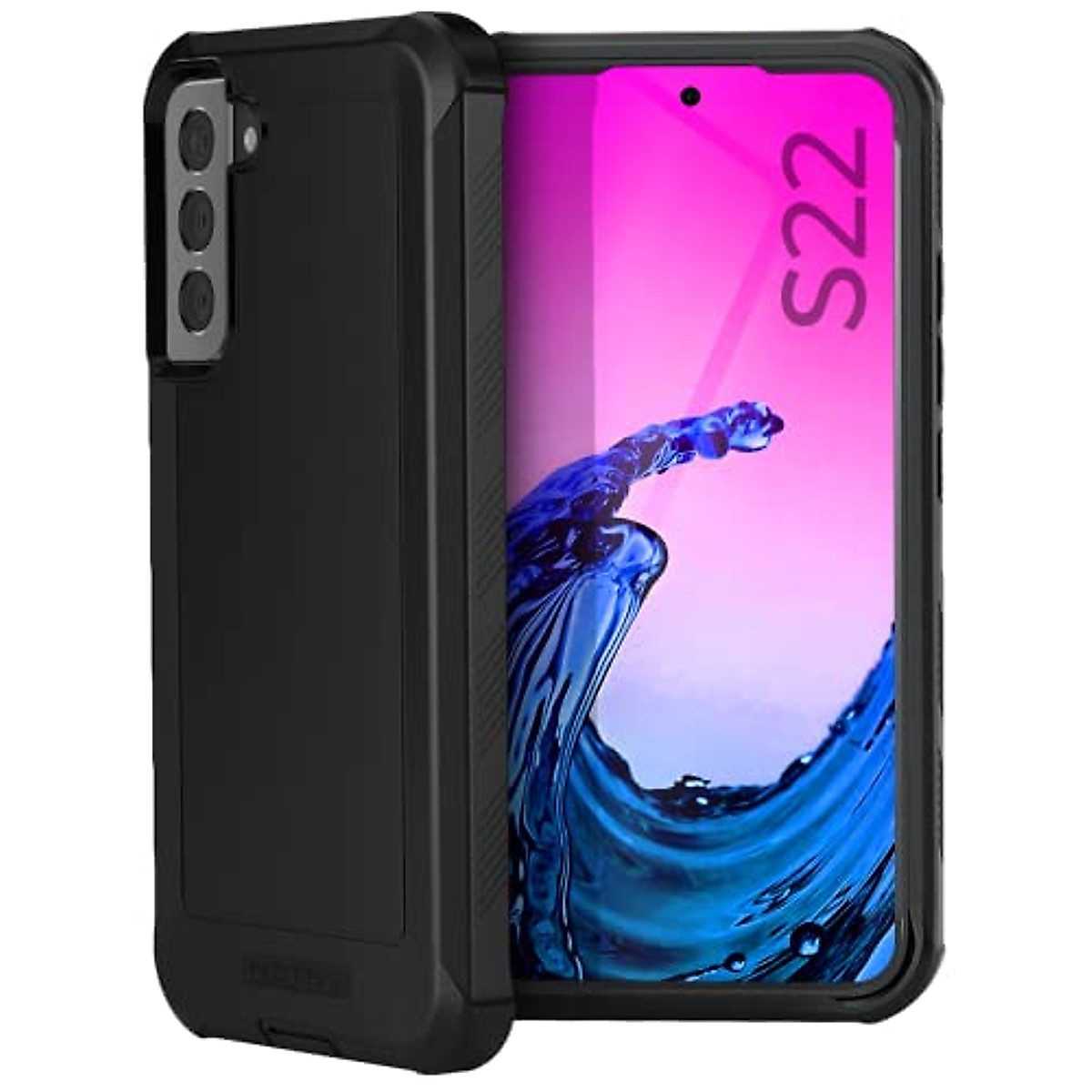 MOTIVE Samsung Galaxy S22 Case | Designed in New York - Heavy Duty Protective Case | S22 Shockproof Case, Dustproof, Quad Layer Hard Protective | Screen-Camera Bezel Protection, 6.1" | Bunker