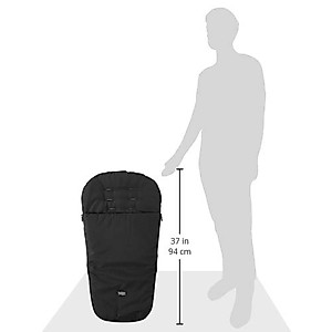 Britax Stroller Sleeping Bag Footmuff | Durable and Warm Insulation Fabric + 2-Side Zip Opening Black