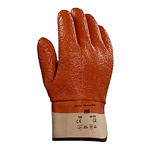 Ansell Winter Monkey Grip 23-173 Raised Finish PVC Coated Glove, Size 10 (XL), 1 pr