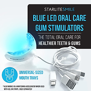 Oral Care Gum Light Tray from Starlite Smile for Android, iPhone, USB, USB-C Comes with Machine-Washable Mesh Storage Bag