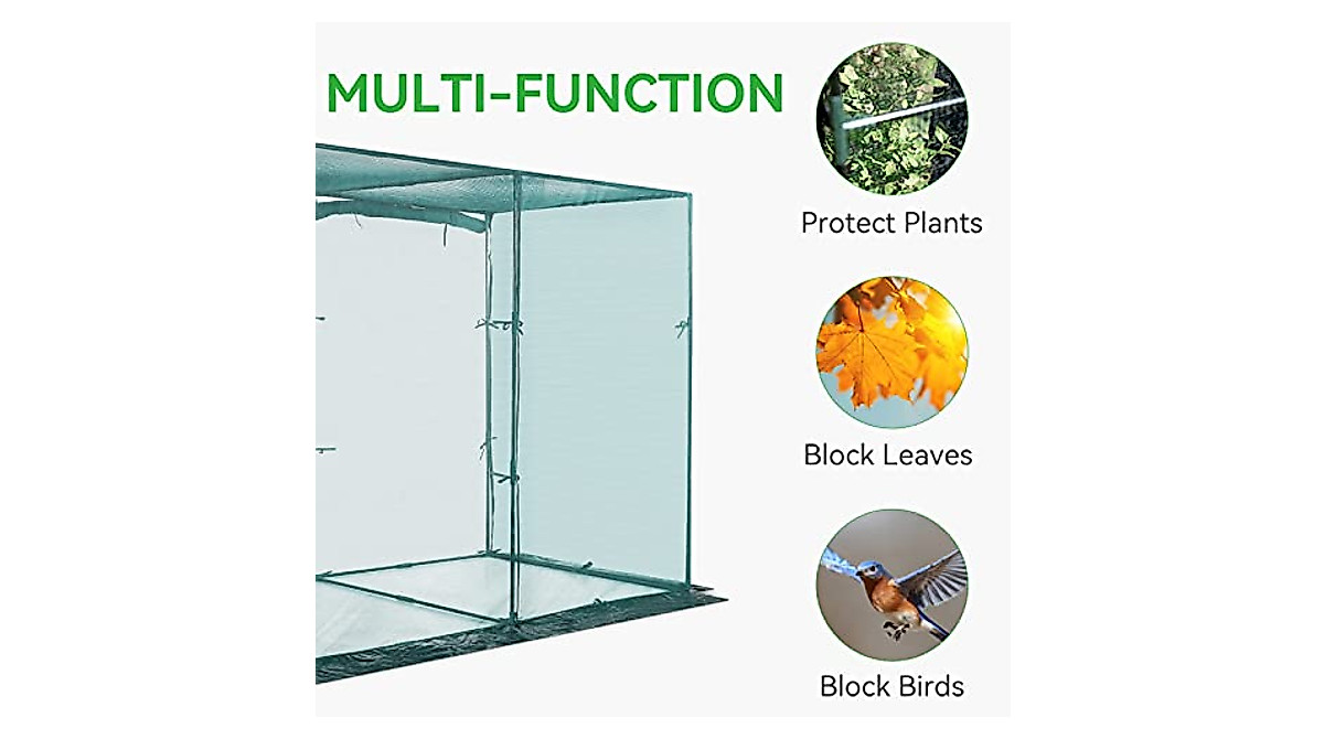 GROWNEER 4x8ft Crop Cage Tent: Protect Your Garden Plants