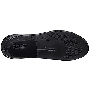 Skechers mens Gowalk 6 - Stretch Fit Slip-on Athletic Performance Walking Shoe, Black, 9 X-Wide US