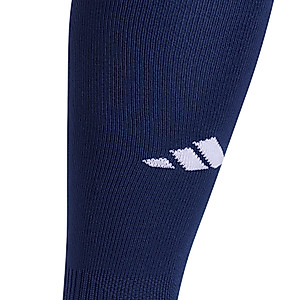 adidas Unisex Metro 6 Soccer Socks (1-pair), Team Navy Blue/Clear Grey/White, Large