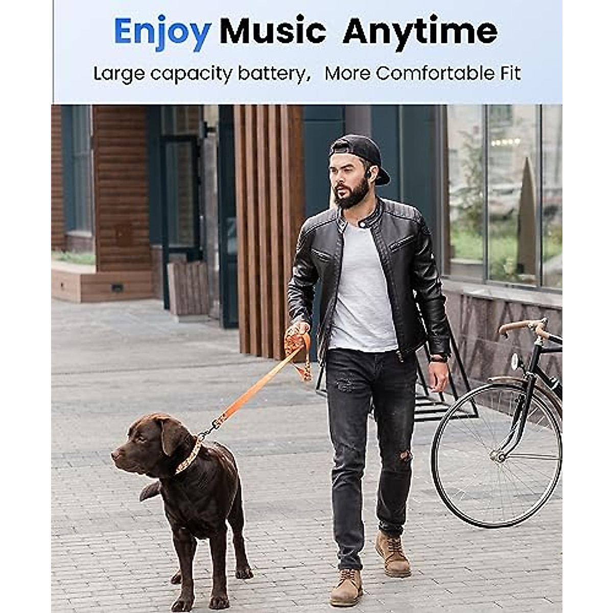 Bone Conduction Headphones, Wireless Open-Ear Headphones, Bluetooth 5.3 with Mic - MP3 Play Built-in 32GB Memory, IPX8 Waterproof Sports Headphones for Gym Workout Swimming Running Cycling.