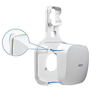 PETIMETI Wall Mount for EERO Pro 6 Mesh WiFi System, Space Saving Wall Mount Bracket for EERO Pro 6 Router with Cord Management and Easily Moved(3 Pack)