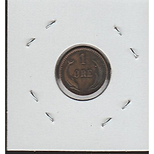 1880 SE Crowned Monogram Penny Choice Extremely Fine