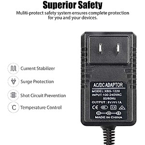 6 Volt Battery Charger for Kids Powered Ride On Car, 6 Volt Battery Charger for Best Choice Products Hello Kitty SUV Kid Trax Toddler Quad ATV Electric Ride-On Battery Power