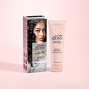 L'Oreal Paris Le Color One Step Toning Hair Gloss, Black Noir, 4 Ounce