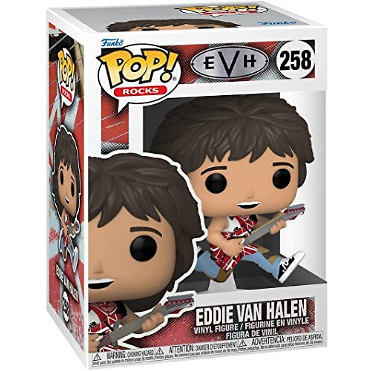 POP Rocks: Eddie [Van] Halen with Guitar Funko Vinyl Figure (Bundled with Compatible Box Protector Case)