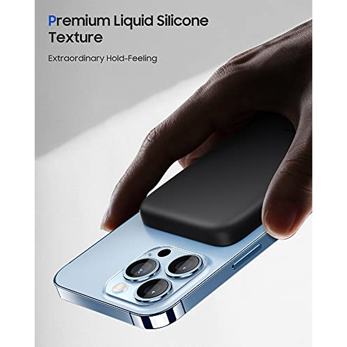 BENKS Magnetic Wireless Power Bank Compatible with Magsafe, Ultra-Thin 5000 mAh Magnetic Battery Pack for iPhone 14, iPhone 13, iPhone 12 Series, Portable Charger with USB-C Cable