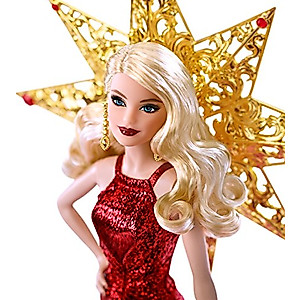 Barbie 2017 Holiday Doll, Blonde with Gold Dress