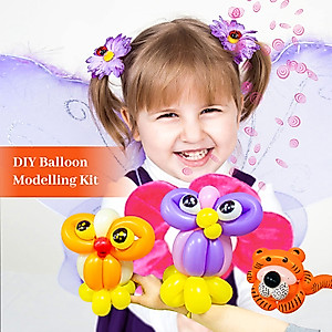 Long Grey 260 Balloons Thickened Latex Grey Twisting Balloons, Grey Long Magic Balloons for Grey Balloon Garland Kit Boys Birthday Baby shower Party Decorations,100Pcs (Grey)