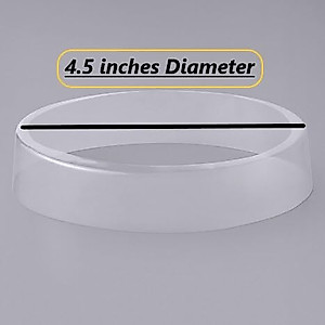 (Pack of 250) Clear Shrink Bands for Deli Containers, Tamper-Proof Shrink Bands, Max Diameter 4.5 inches Fits Round Plastic Soup/Deli Containers Sizes 8-32 Ounces