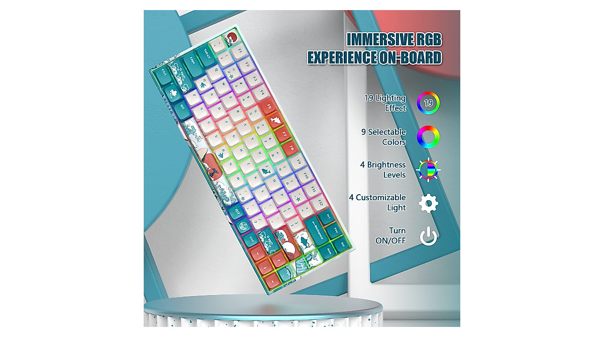 Womier M84 75% Wireless Mechanical Keyboard for Gaming & Office