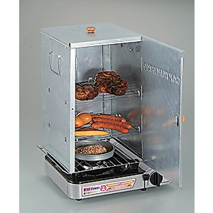 CAPTAIN STAG M-6547 Barbecue Smoker, Advanced Folding Smoker, Smoke Compatible