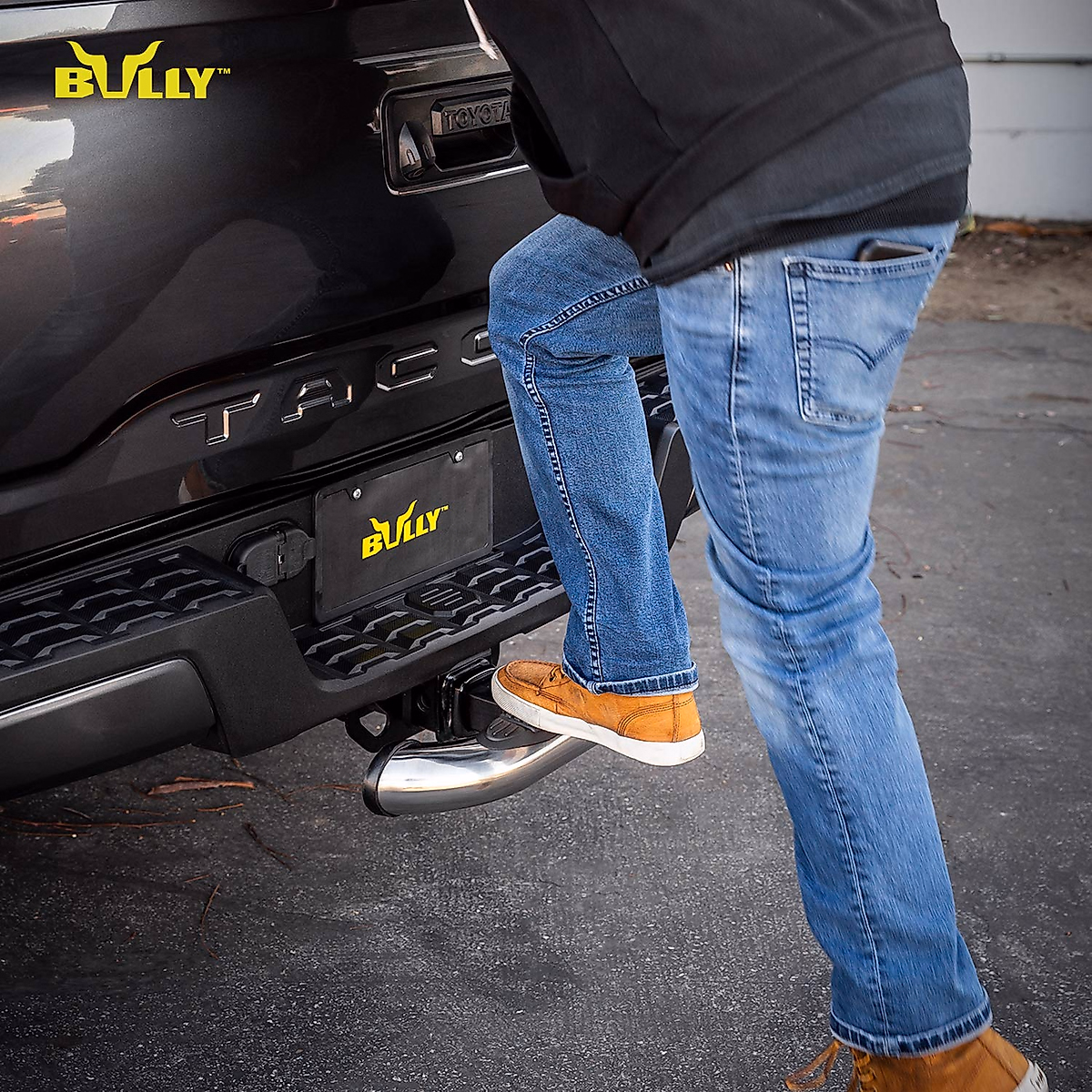 Bully CR-600 Chrome Stainless Steel Universal Fit Truck Hitch Step Fits 2" Hitch Receivers for Trucks from Chevy (Chevrolet), Ford, Toyota, GMC, Dodge RAM, Jeep